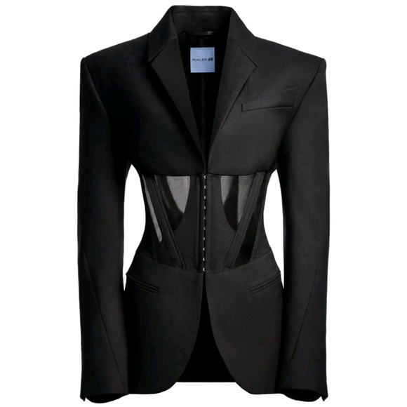 MUGLER X HM | Jackets & Coats | Mugler X Hm Corset Jacket | Poshmark